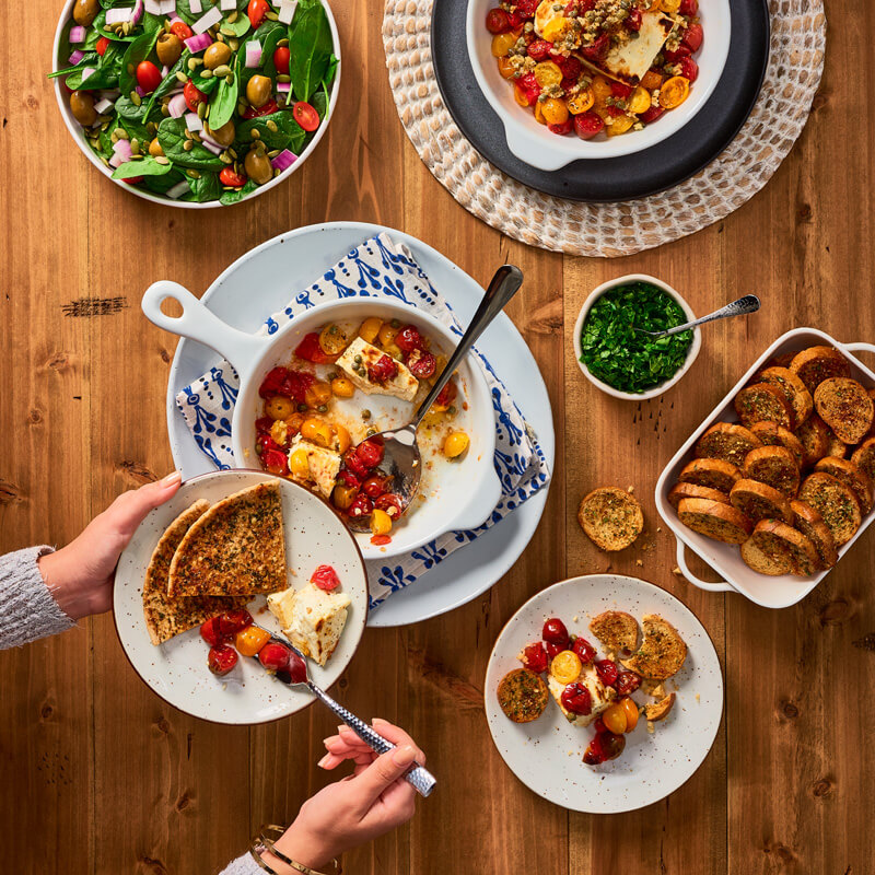 20-Minute Broiled Feta with Tomatoes & Capers - NatureSweet