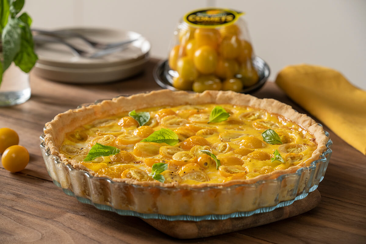 Comets & Goat Cheese Quiche - NatureSweet